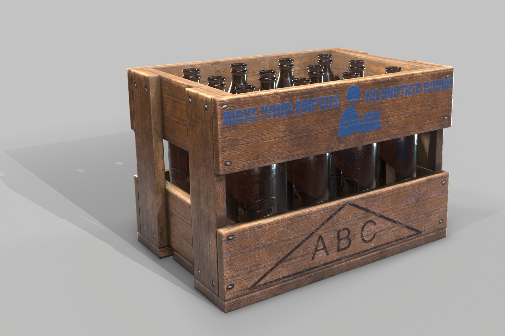 3D Model Beer Crate - TurboSquid 1344669