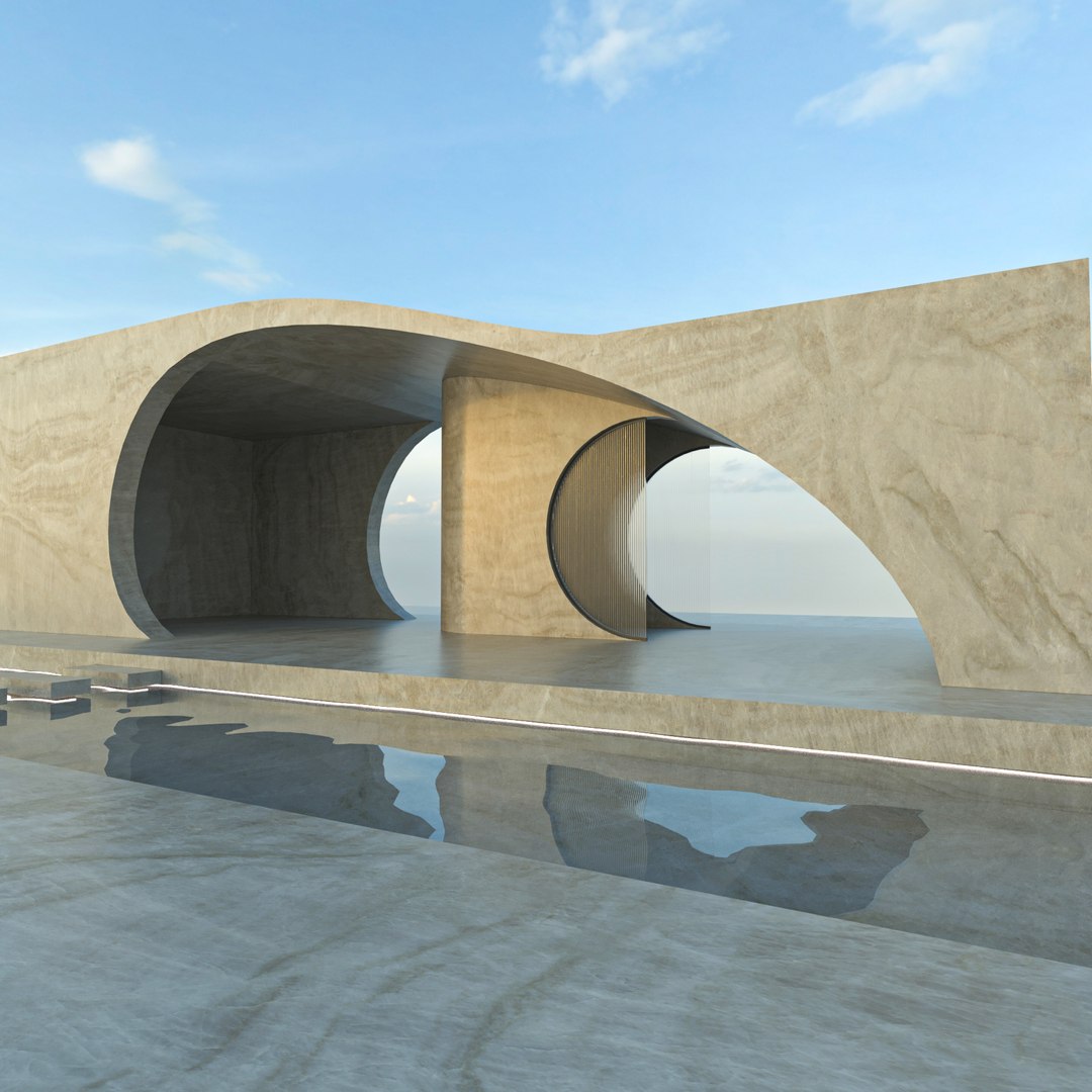 3D Futuristic Garden House Model - TurboSquid 2268967