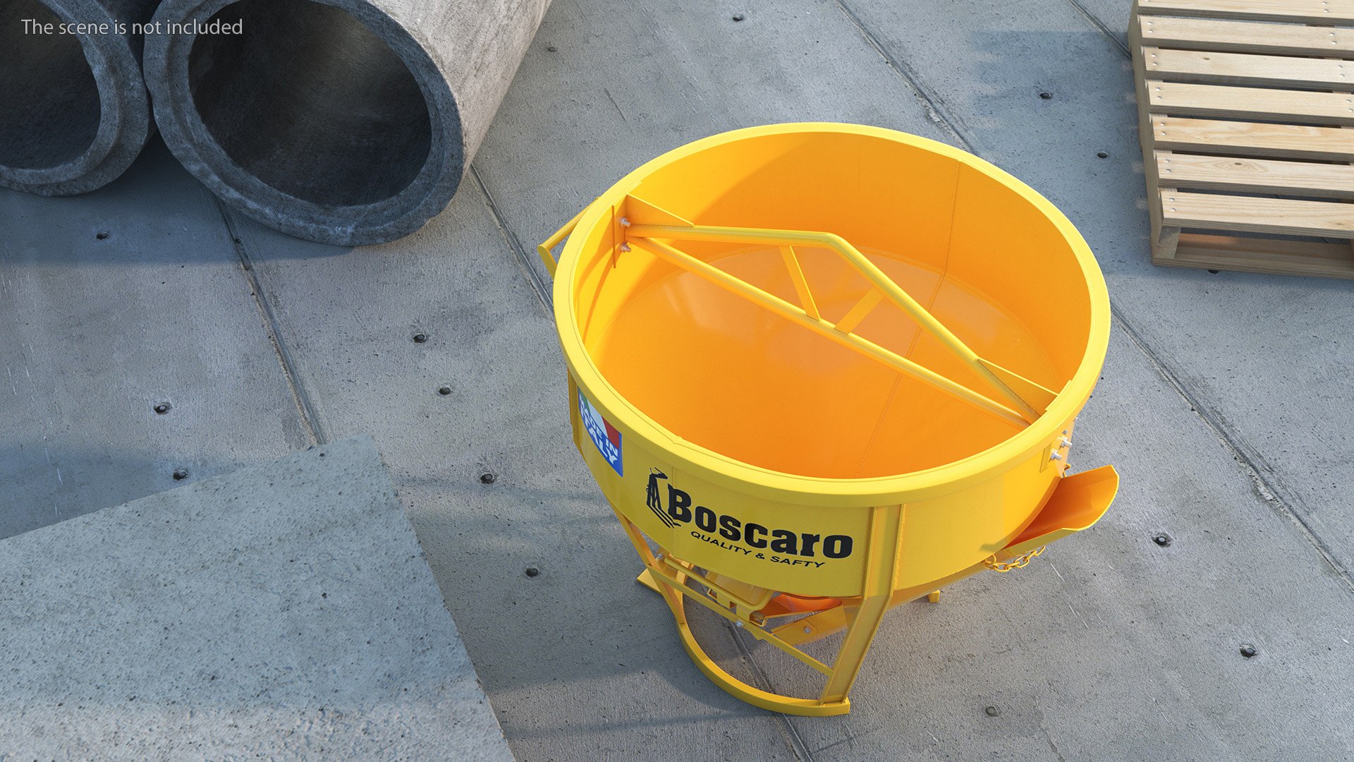 Construction Concrete Bucket 3D Model - TurboSquid 2226137