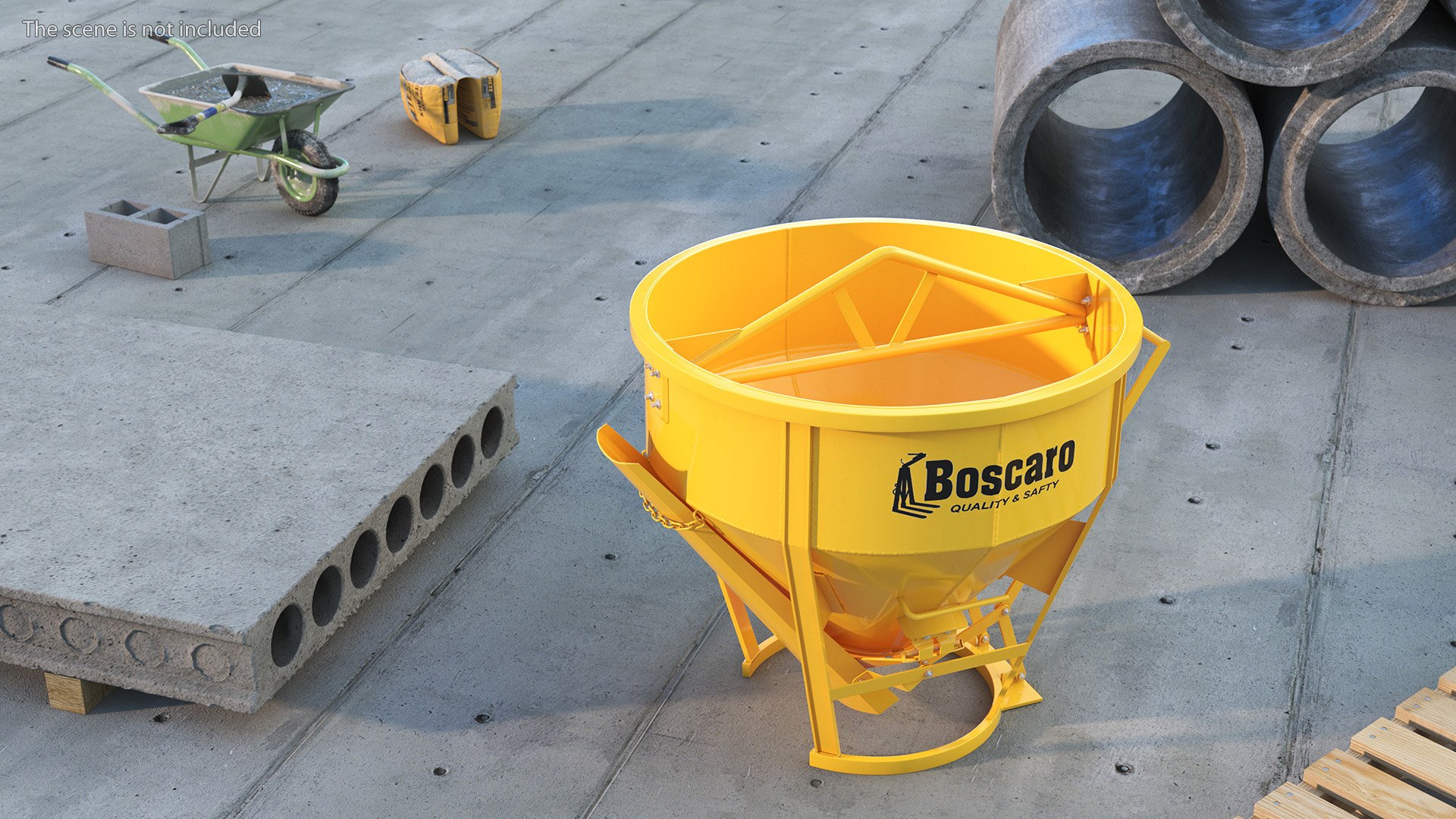 Construction Concrete Bucket 3D Model - TurboSquid 2226137