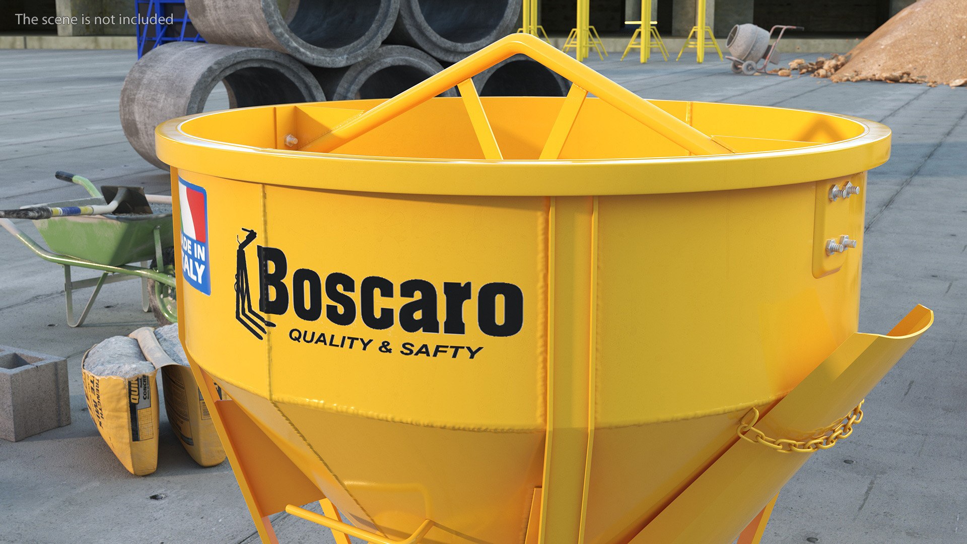 Construction Concrete Bucket 3D Model - TurboSquid 2226137