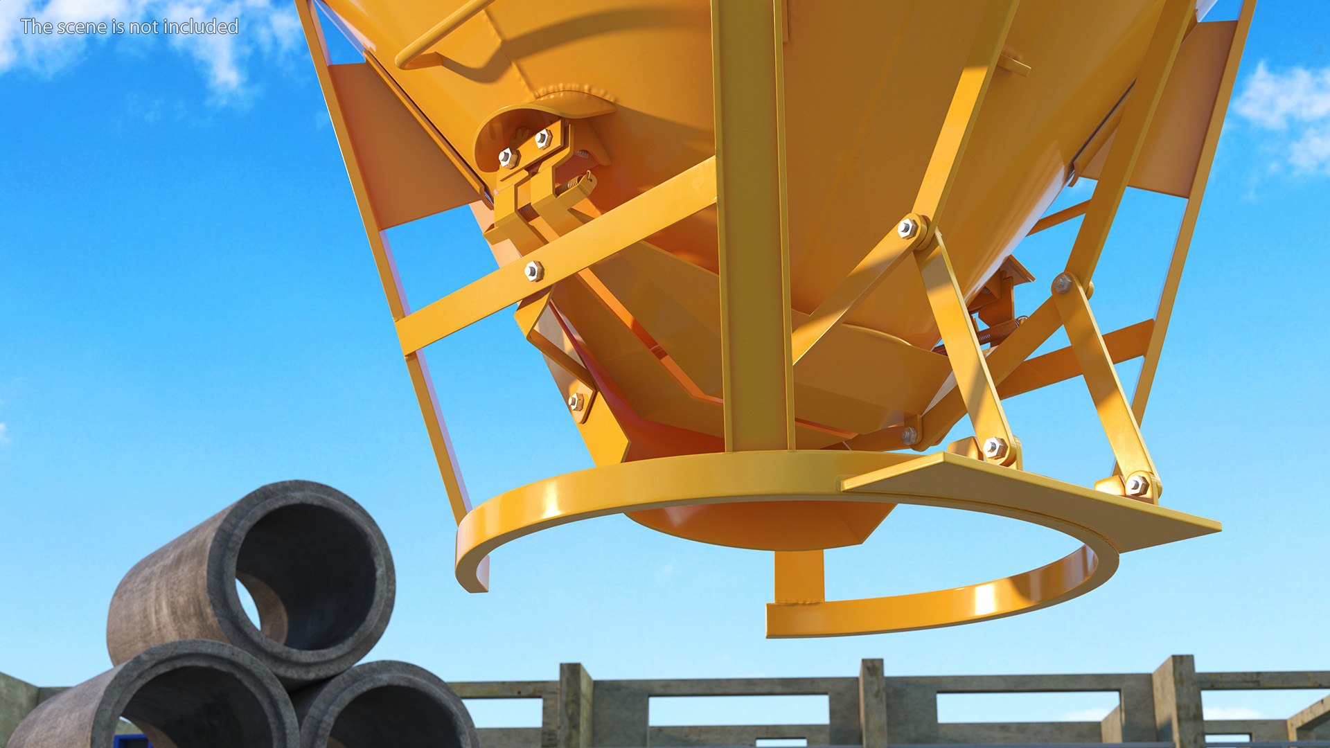 Construction Concrete Bucket 3D Model - TurboSquid 2226137