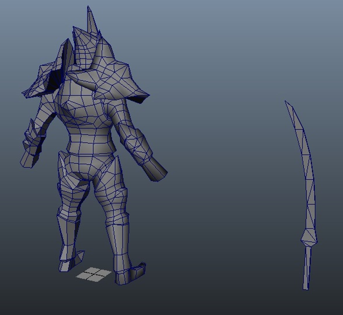3d knight ready