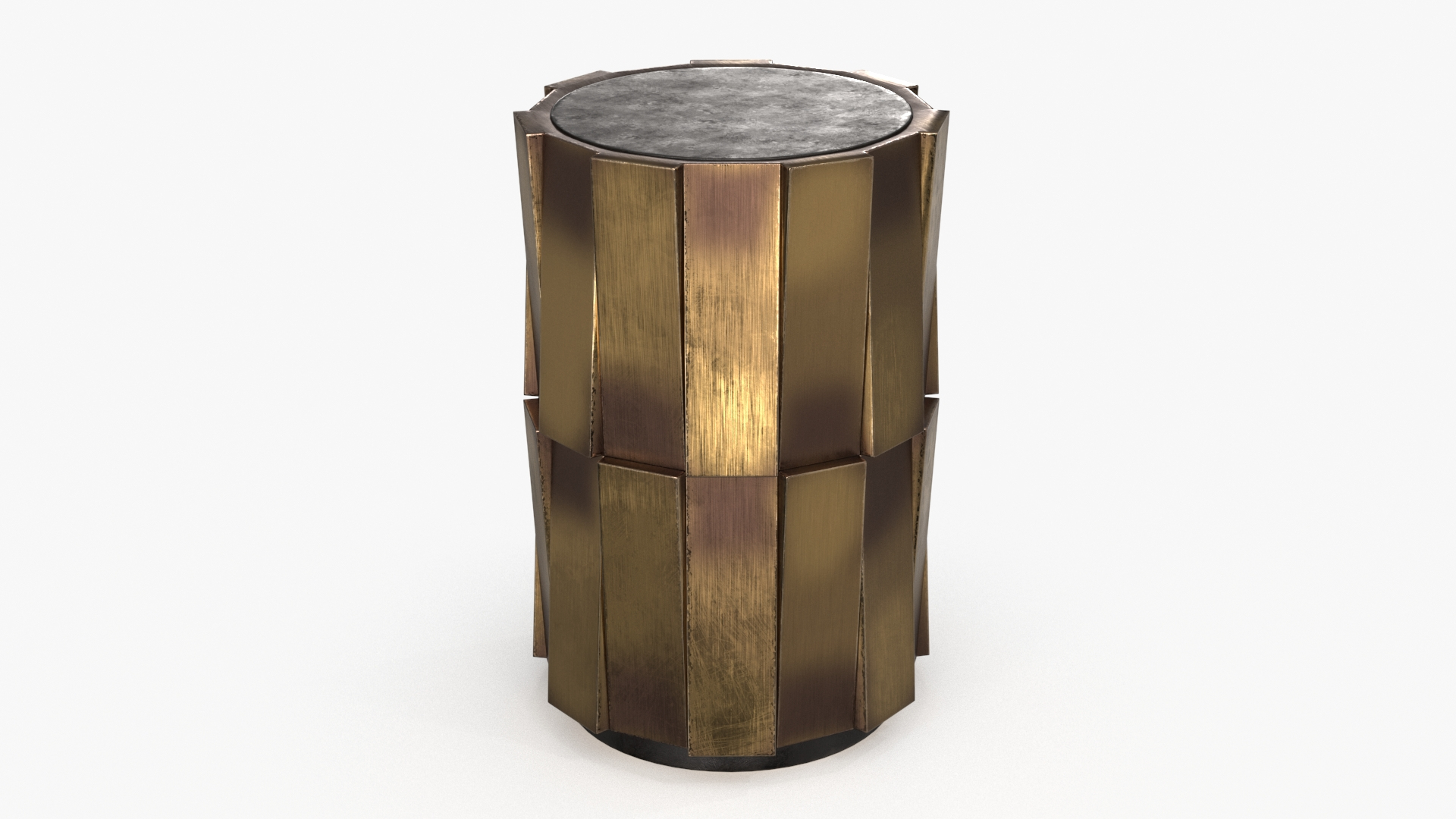 Pull Up Table Antique Brass 3D Model - TurboSquid 2224537
