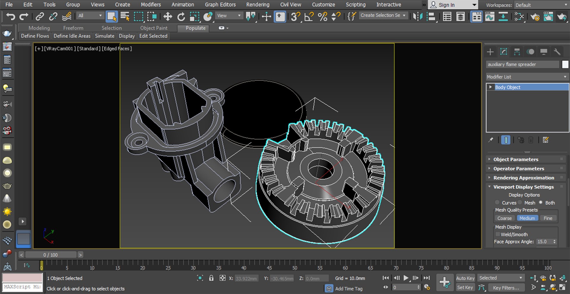 Auxiliary Gas Burner 3D Model - TurboSquid 1538743
