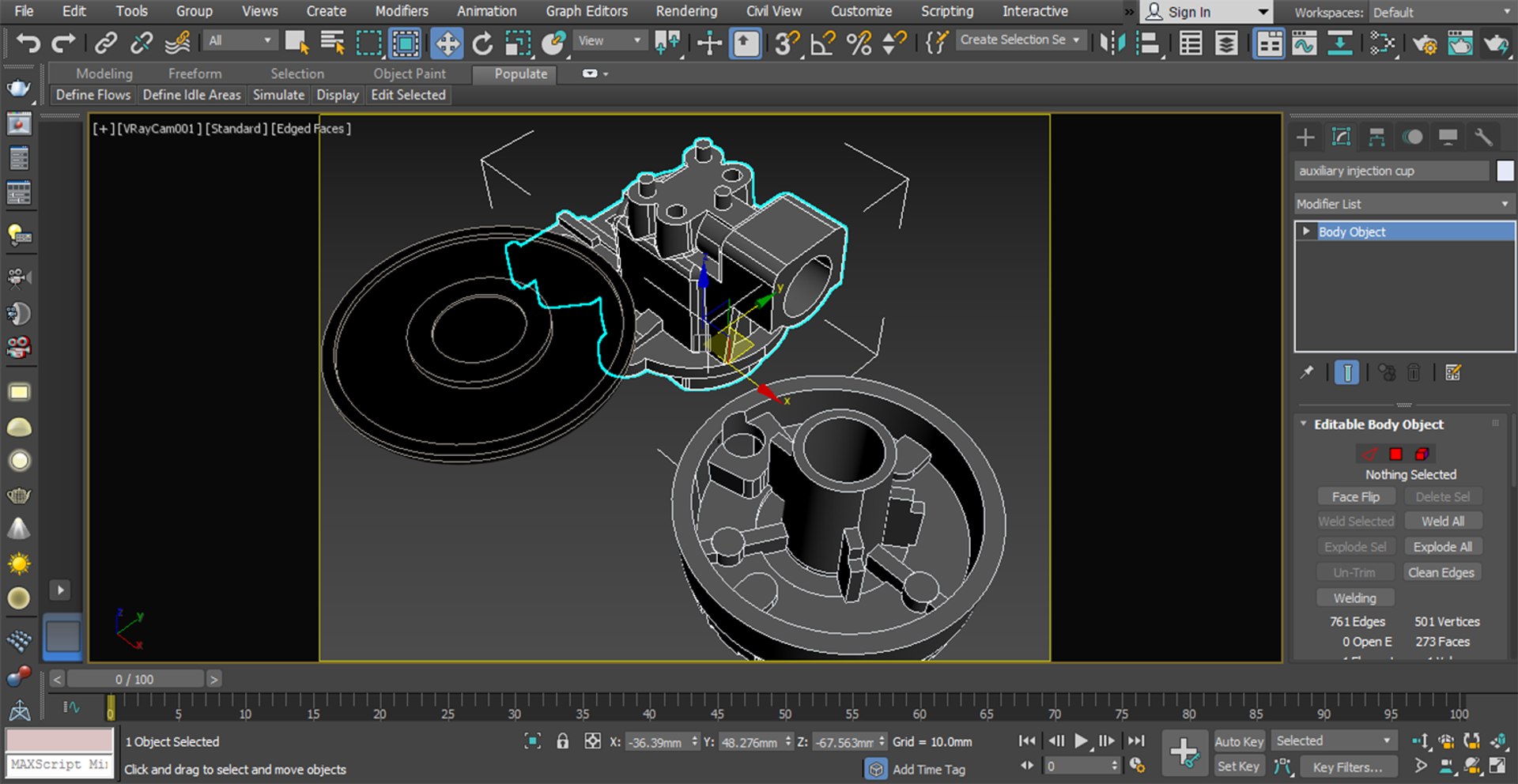 Auxiliary Gas Burner 3D Model - TurboSquid 1538743