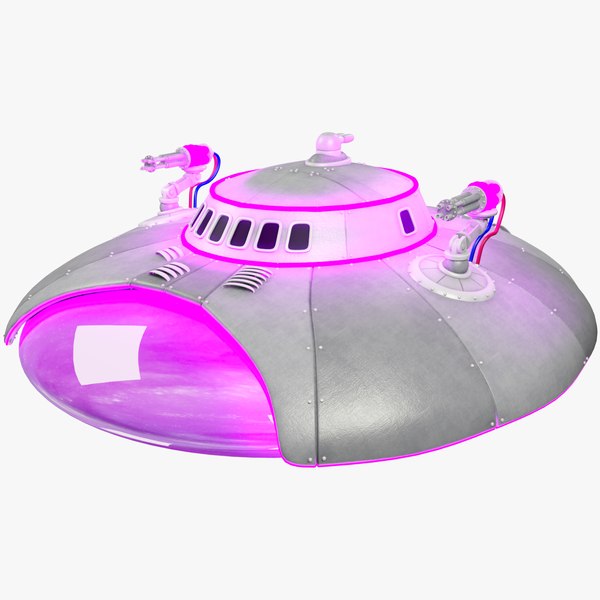 Cartoon ufo 3D model - TurboSquid 1207815