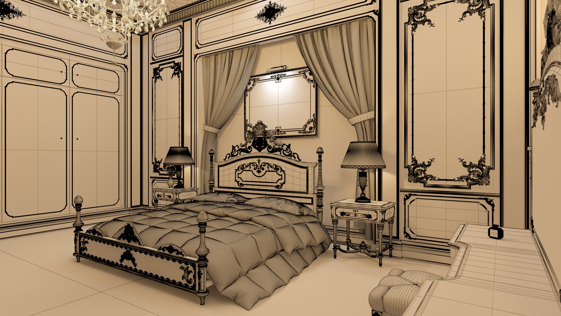 Luxury Classic Furniture 3D Model - TurboSquid 1662702