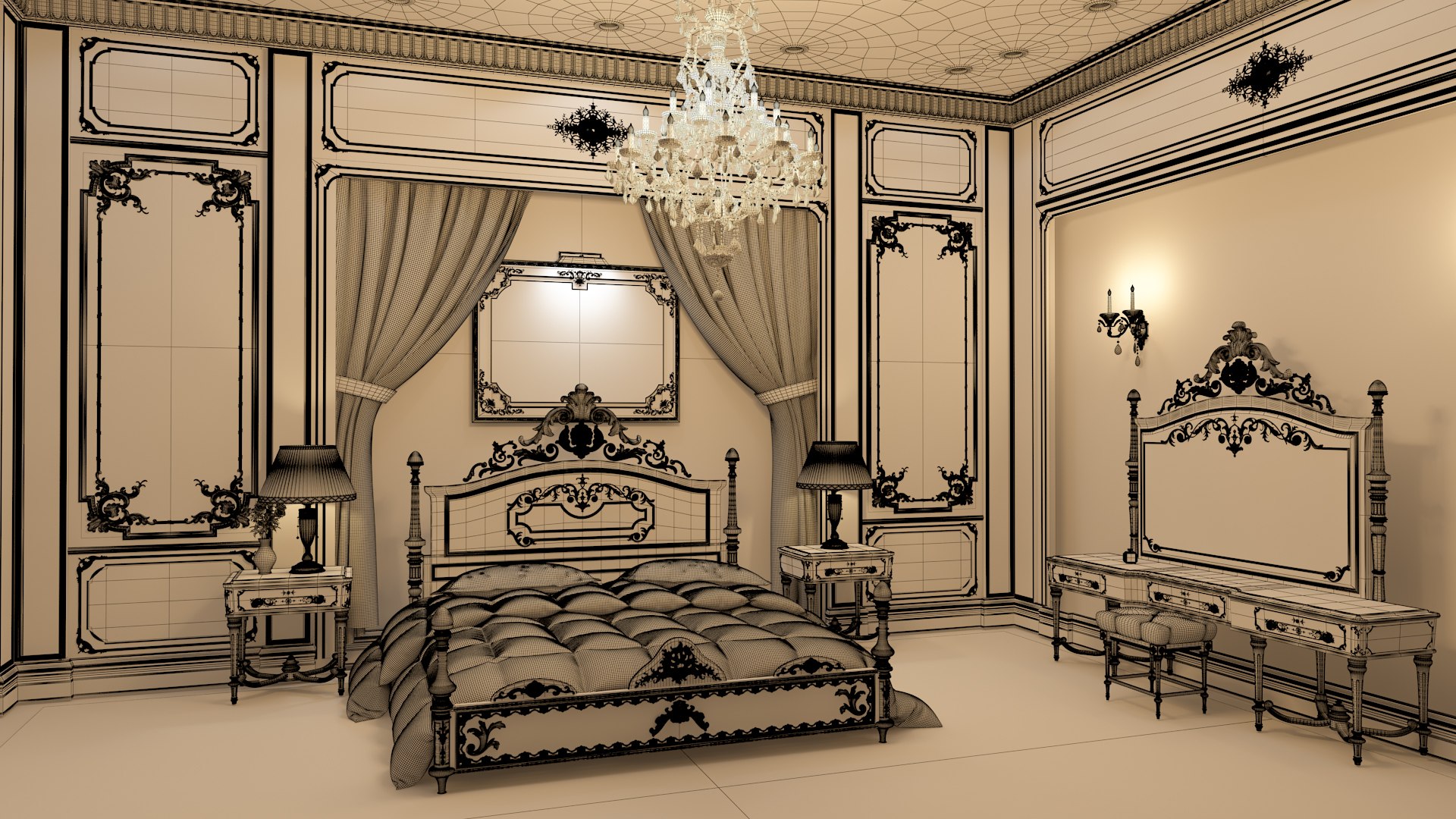 Luxury Classic Furniture 3D Model - TurboSquid 1662702