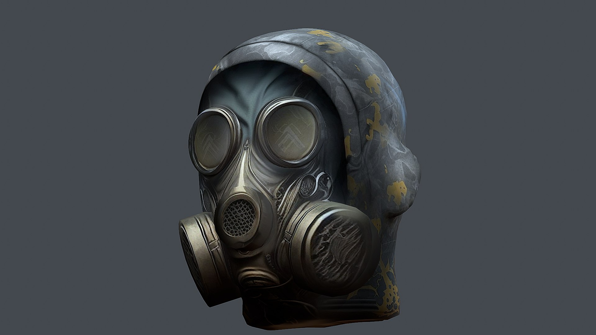 3D Gas Mask Helmet Military Combat Protection Model - TurboSquid 2028700