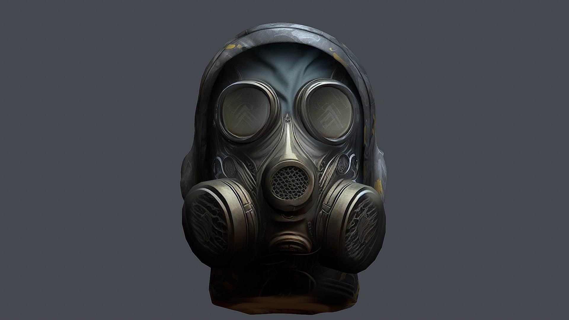 3D Gas Mask Helmet Military Combat Protection Model - TurboSquid 2028700