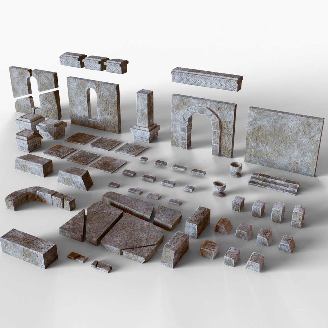 Modular Ancient Ruins 3D model - TurboSquid 1747778