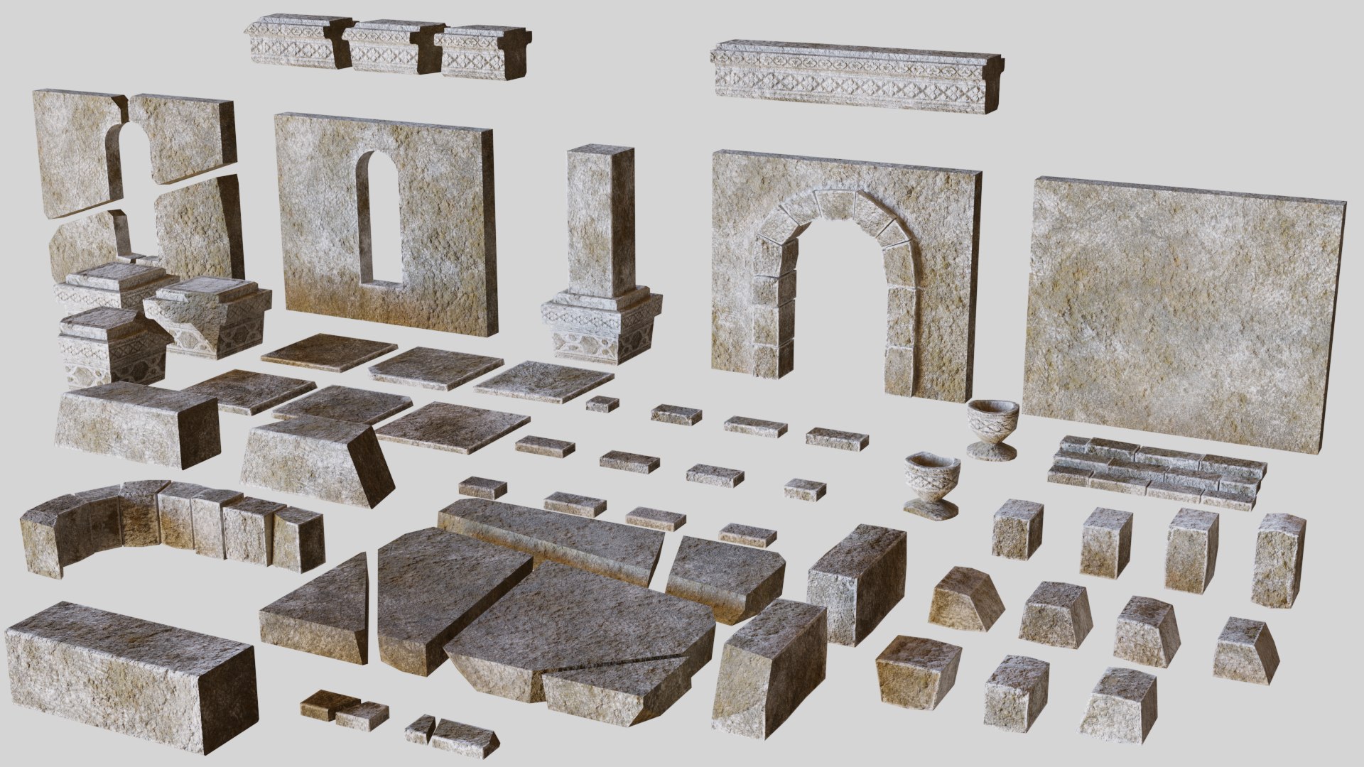 Modular Ancient Ruins 3D model - TurboSquid 1747778