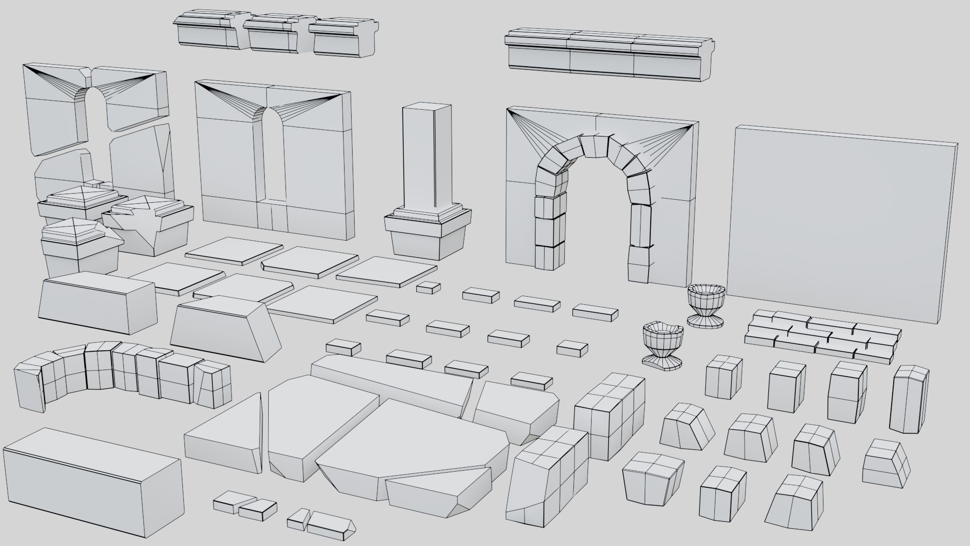 Modular Ancient Ruins 3D model - TurboSquid 1747778