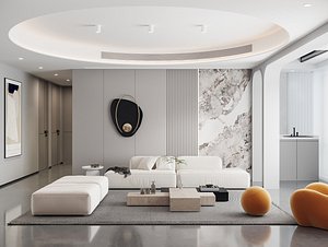 3D Modern Living Room - TurboSquid 2142698