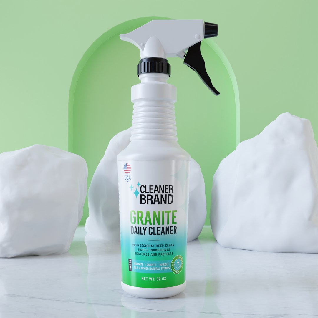 3D Cleaner Bottle Packaging - TurboSquid 1993649