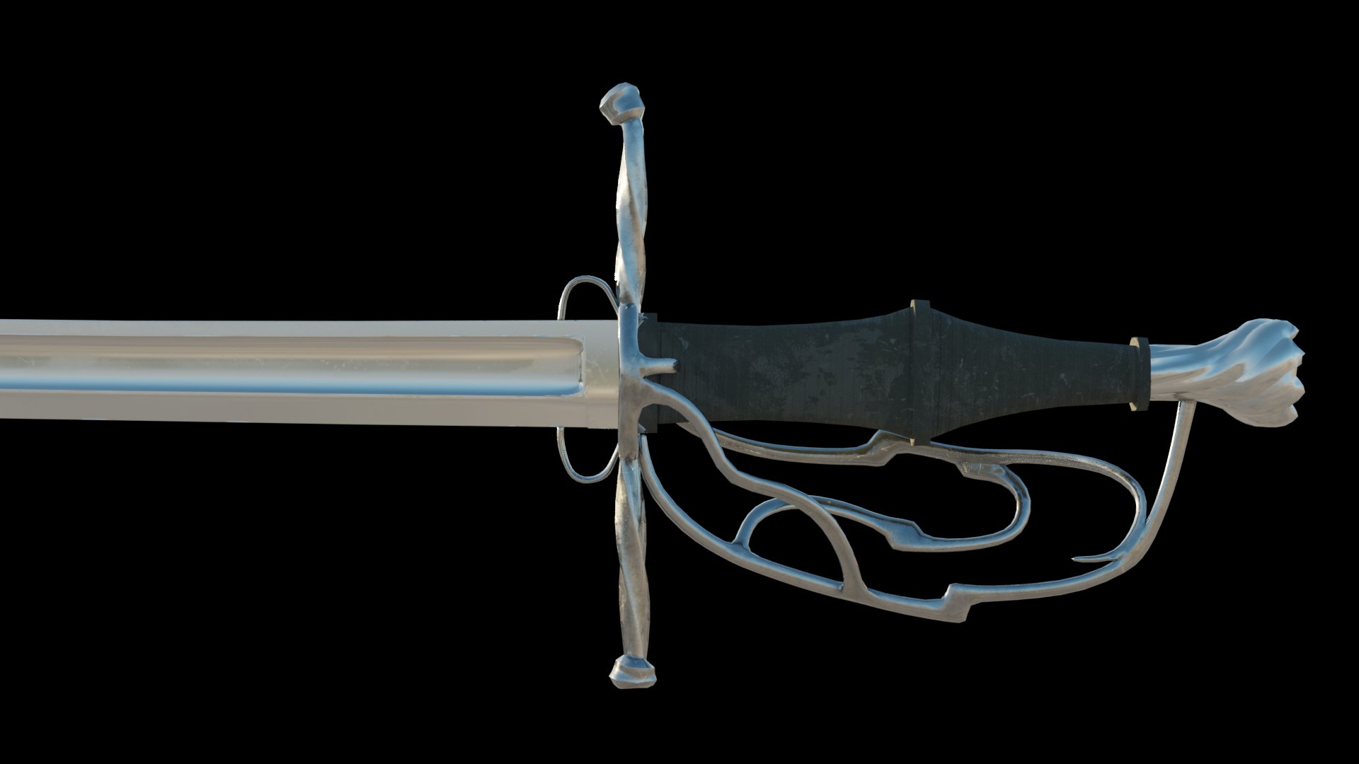 3D Swiss Saber About 1530 Game Ready Model - TurboSquid 1769583