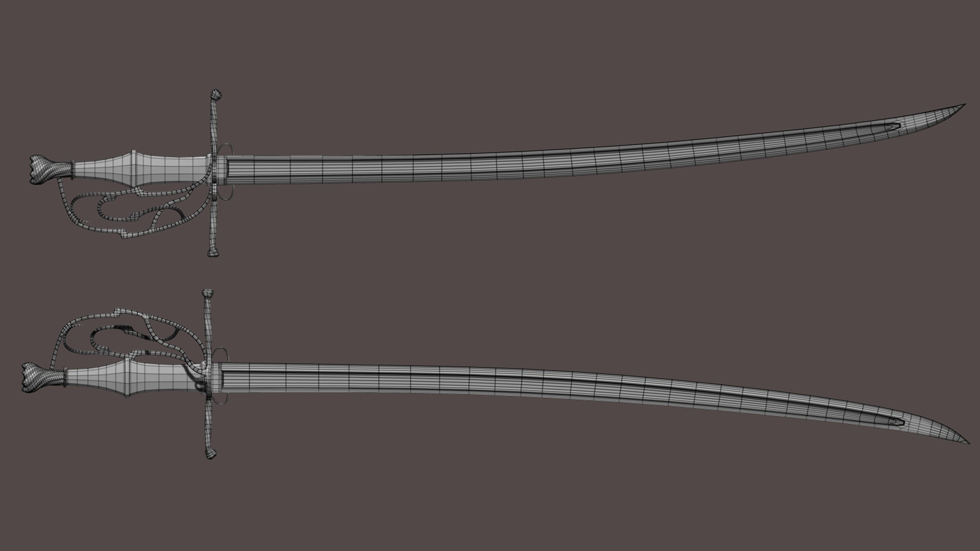 3D Swiss Saber About 1530 Game Ready Model - TurboSquid 1769583