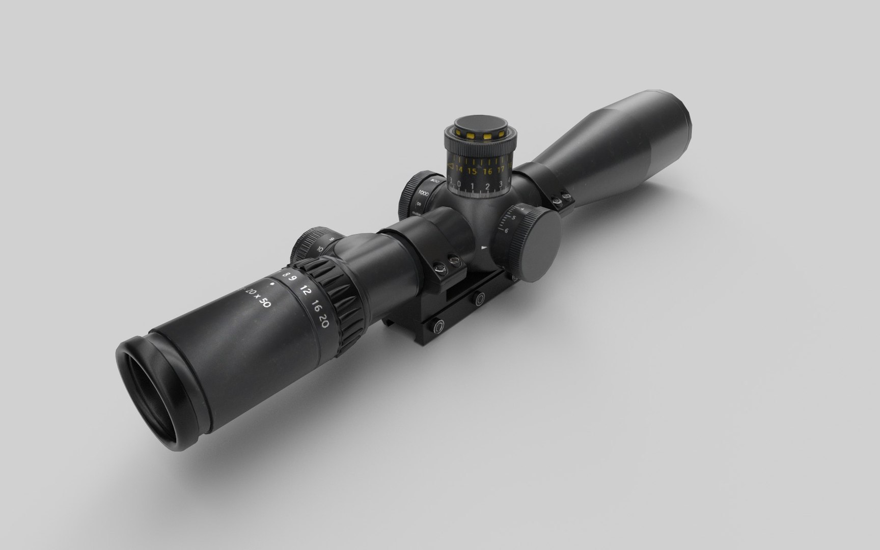 Telescopic Sight PM11 Model - TurboSquid 1815403