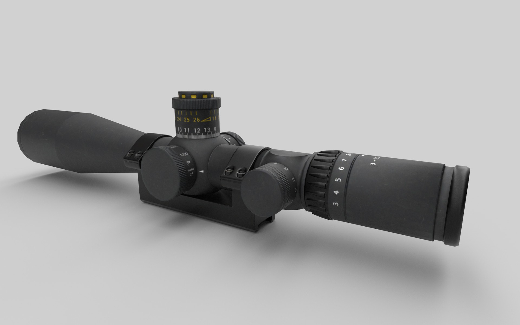 Telescopic sight PM11 model - TurboSquid 1815403
