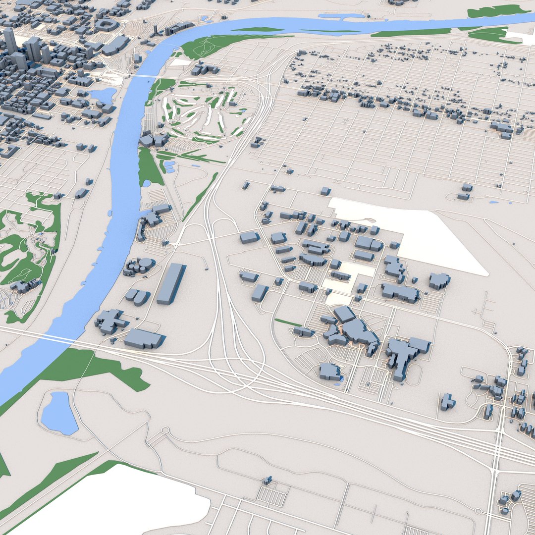 Omaha City In Nebraska USA Model - TurboSquid 2372588