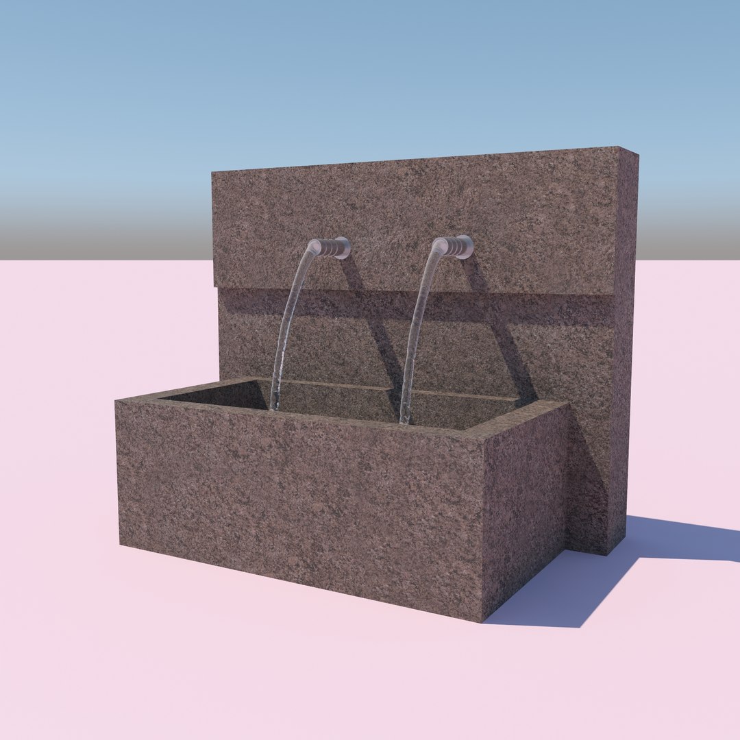 3D Water Fountain Model - TurboSquid 1271465