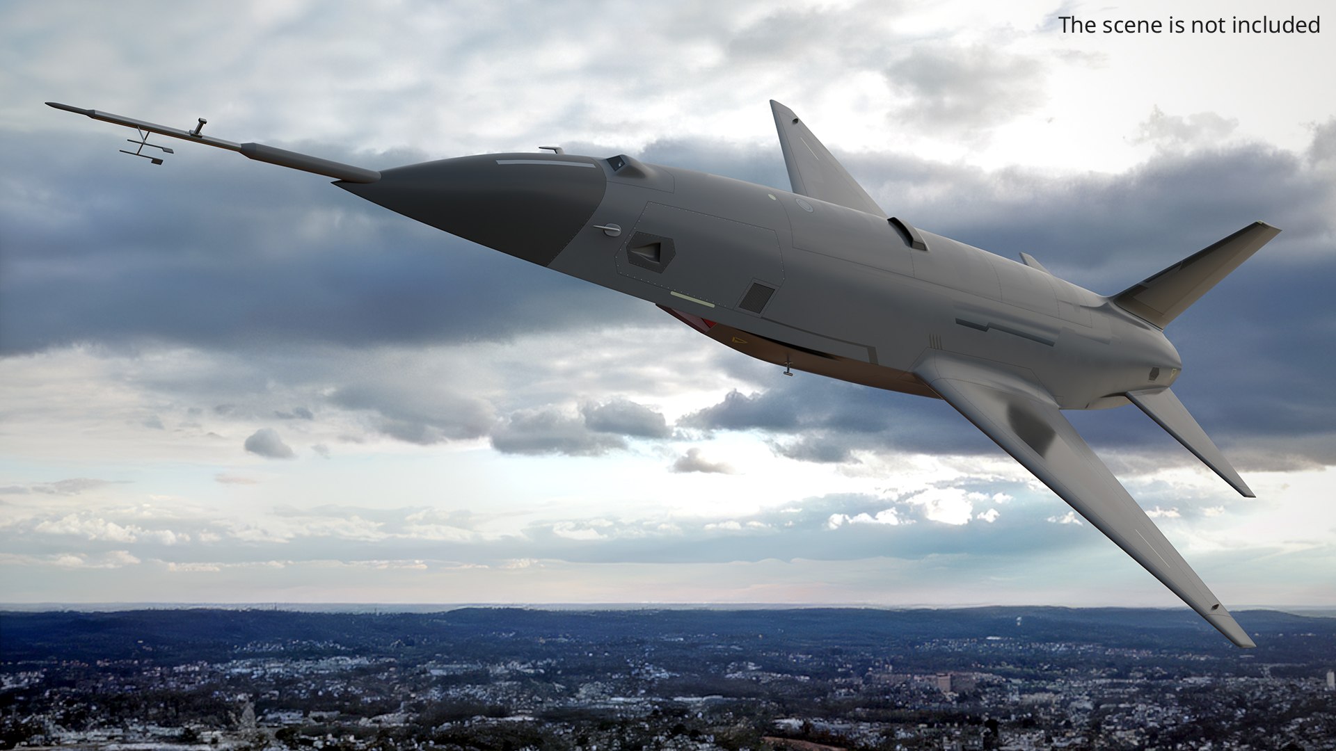 3D Model Stealth Fighter Jet With Landing Gear Down Grey Rigged For ...