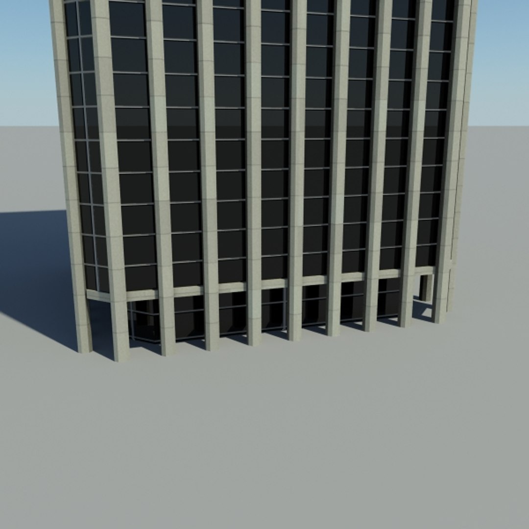 Bank Building 3d Model