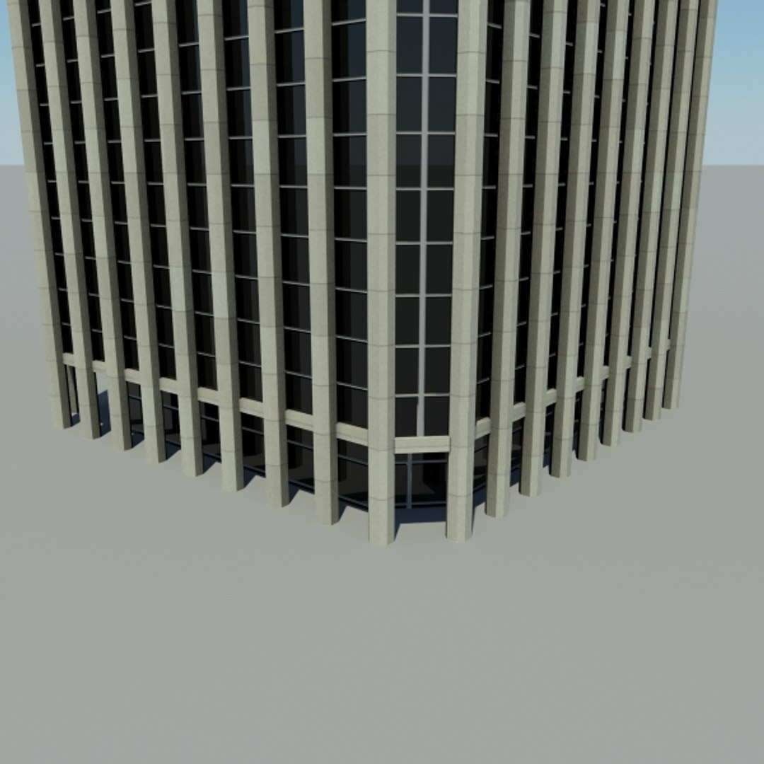 Bank Building 3d Model