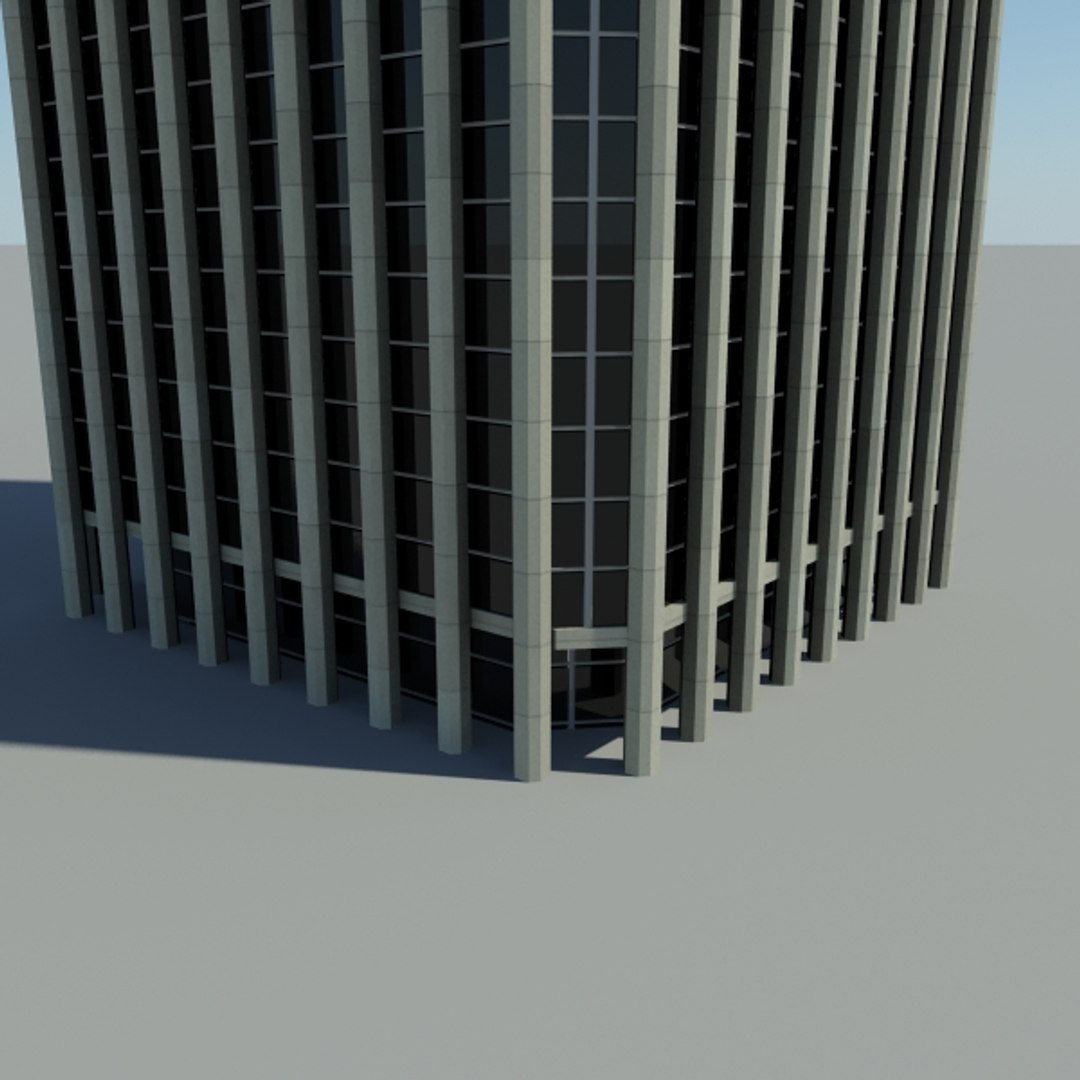 Bank Building 3d Model