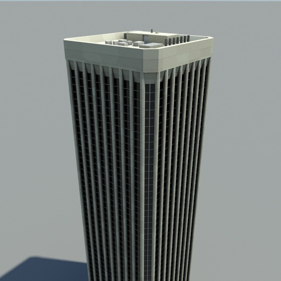 Bank Building 3d Model