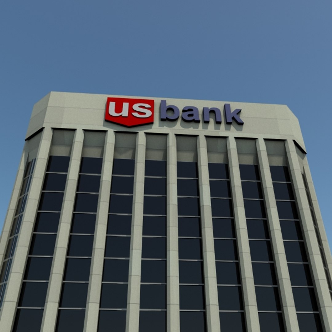 Bank Building 3d Model