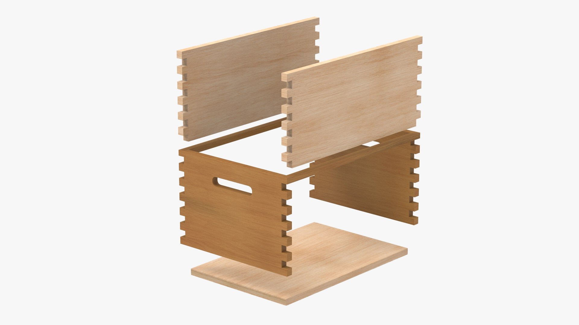 3D Wooden Rectangle - TurboSquid 1601513