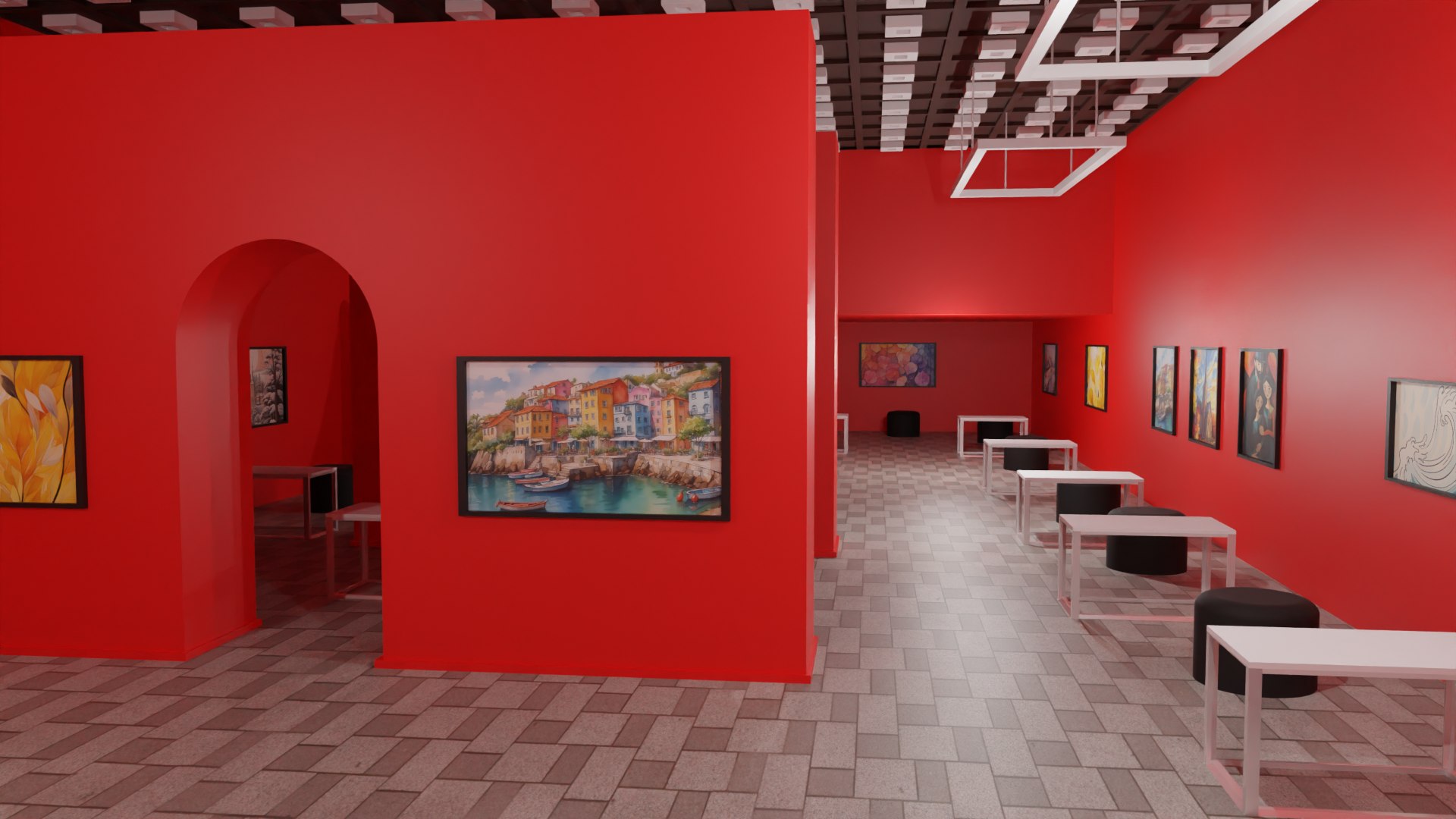3D Art Gallery - TurboSquid 2157448