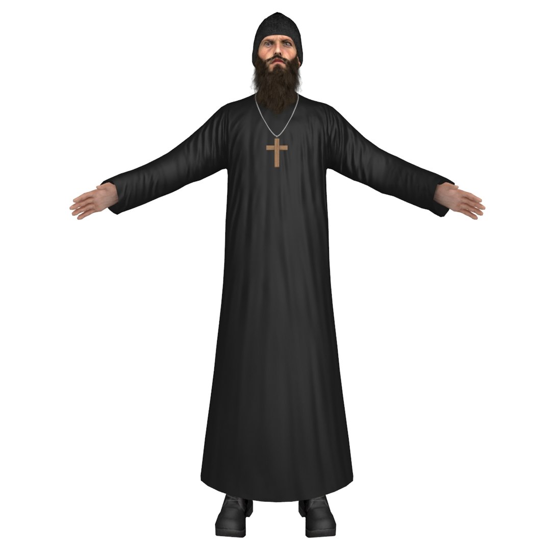 Orthodox Monk 3D Model - TurboSquid 1280226