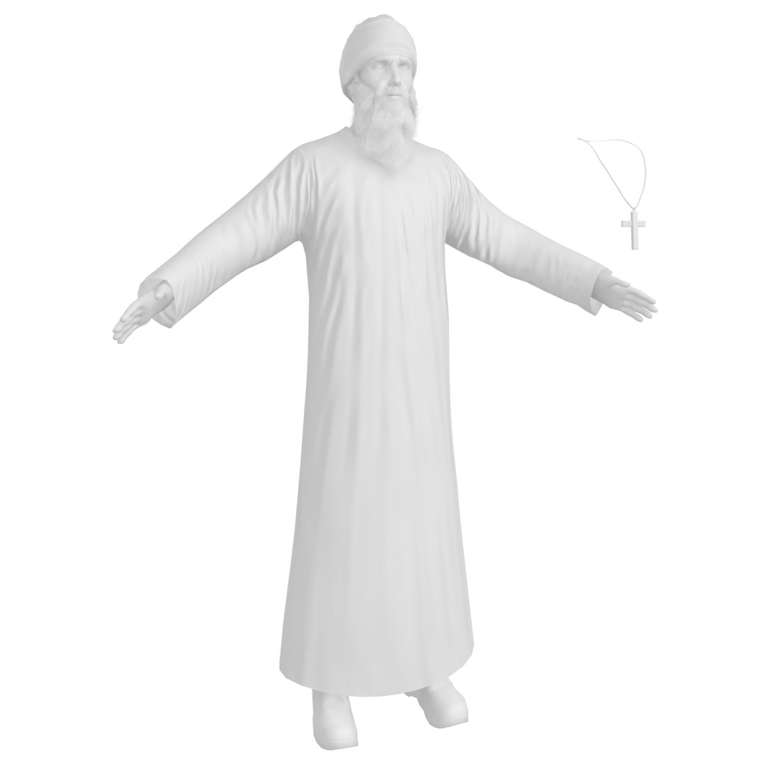 Orthodox Monk 3D Model - TurboSquid 1280226