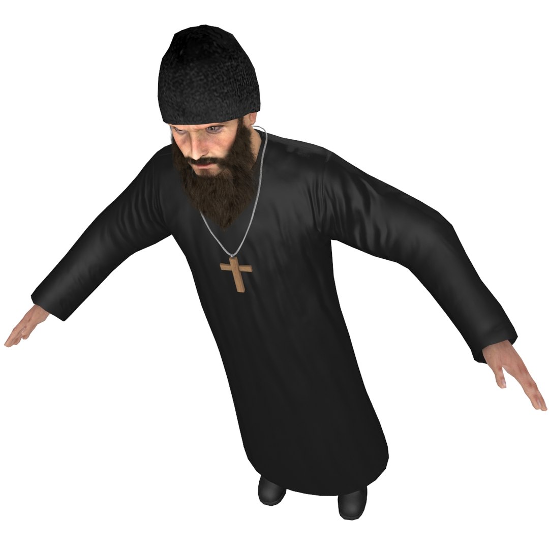 Orthodox Monk 3D Model - TurboSquid 1280226