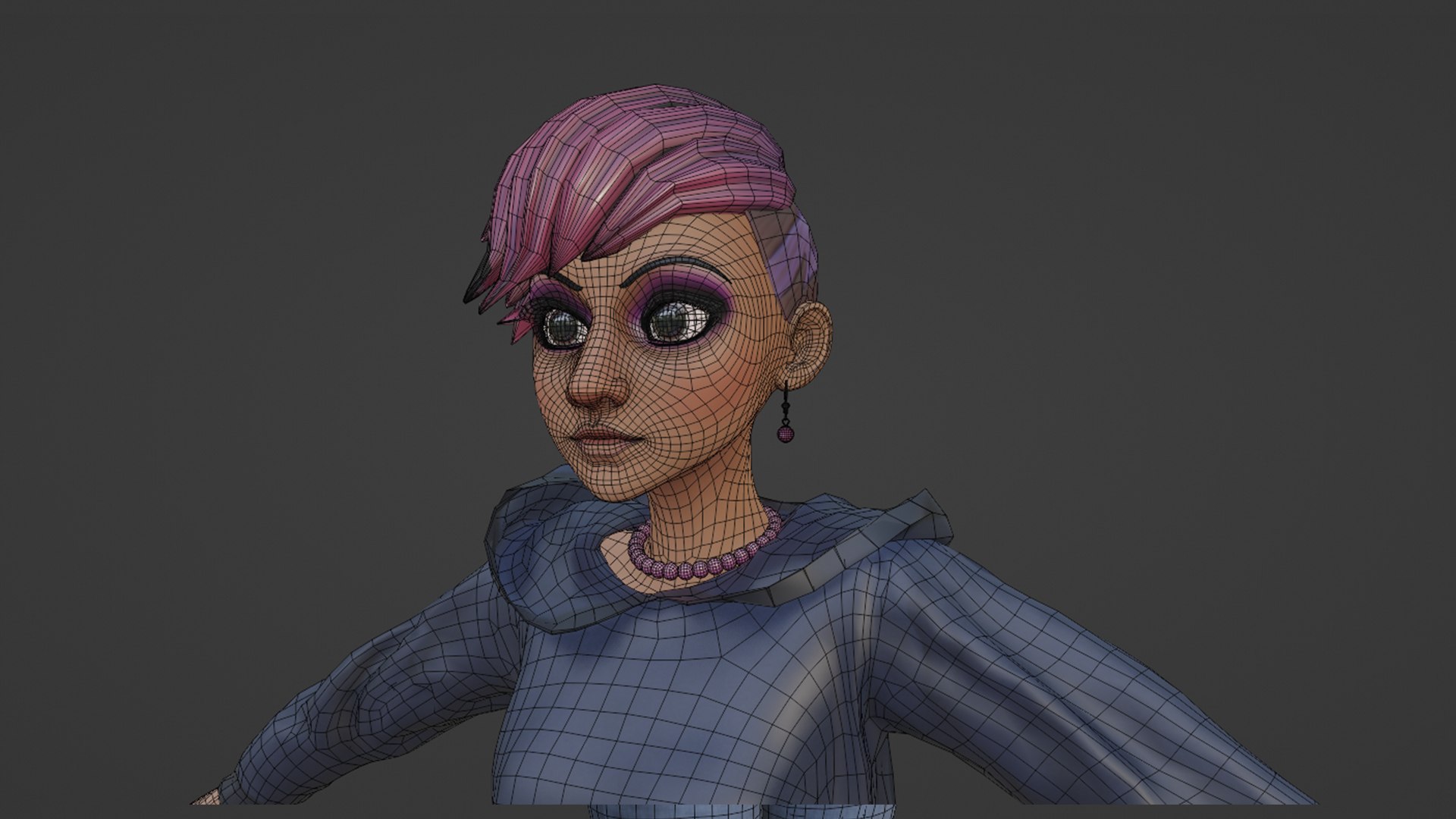 Cartoon Rigged Cute Girl-Aarohi Character 3D Model 3D Model ...