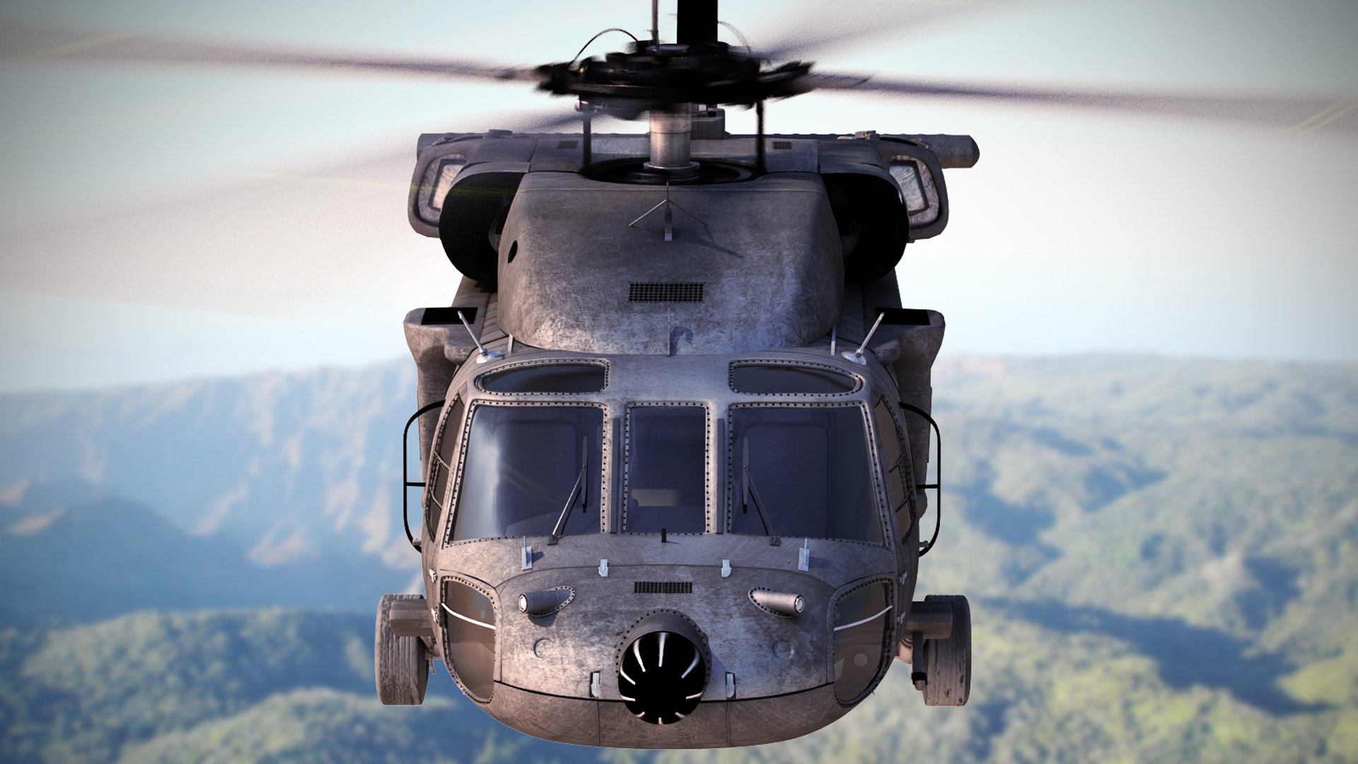 Uh-60 Black Hawk Vip 3d Max