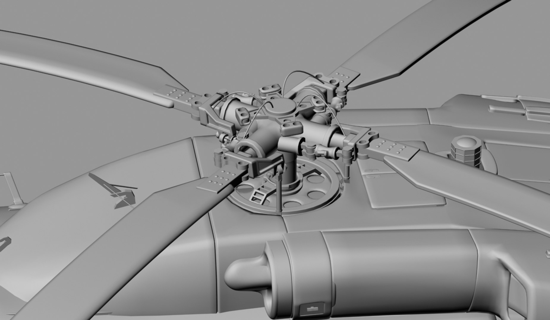 uh-60 black hawk vip 3d max