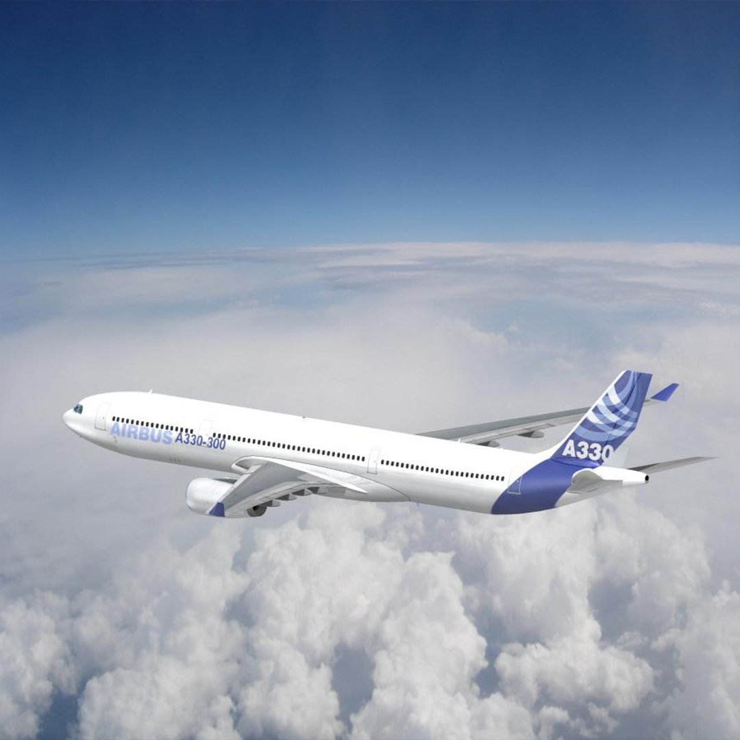 Airbus A330-300 Aircraft Landing 3d Model