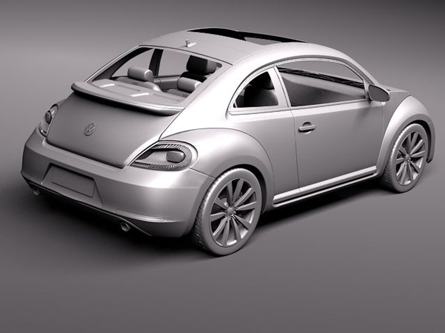 Volkswagen Beetle 2012 3d C4d