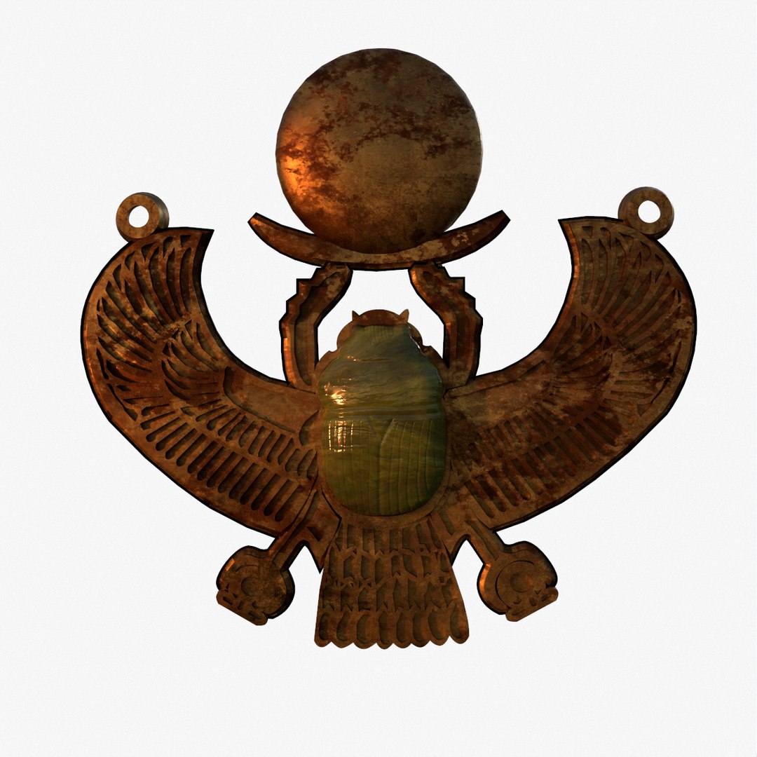 3D Scarab Necklace Model - TurboSquid 1705697