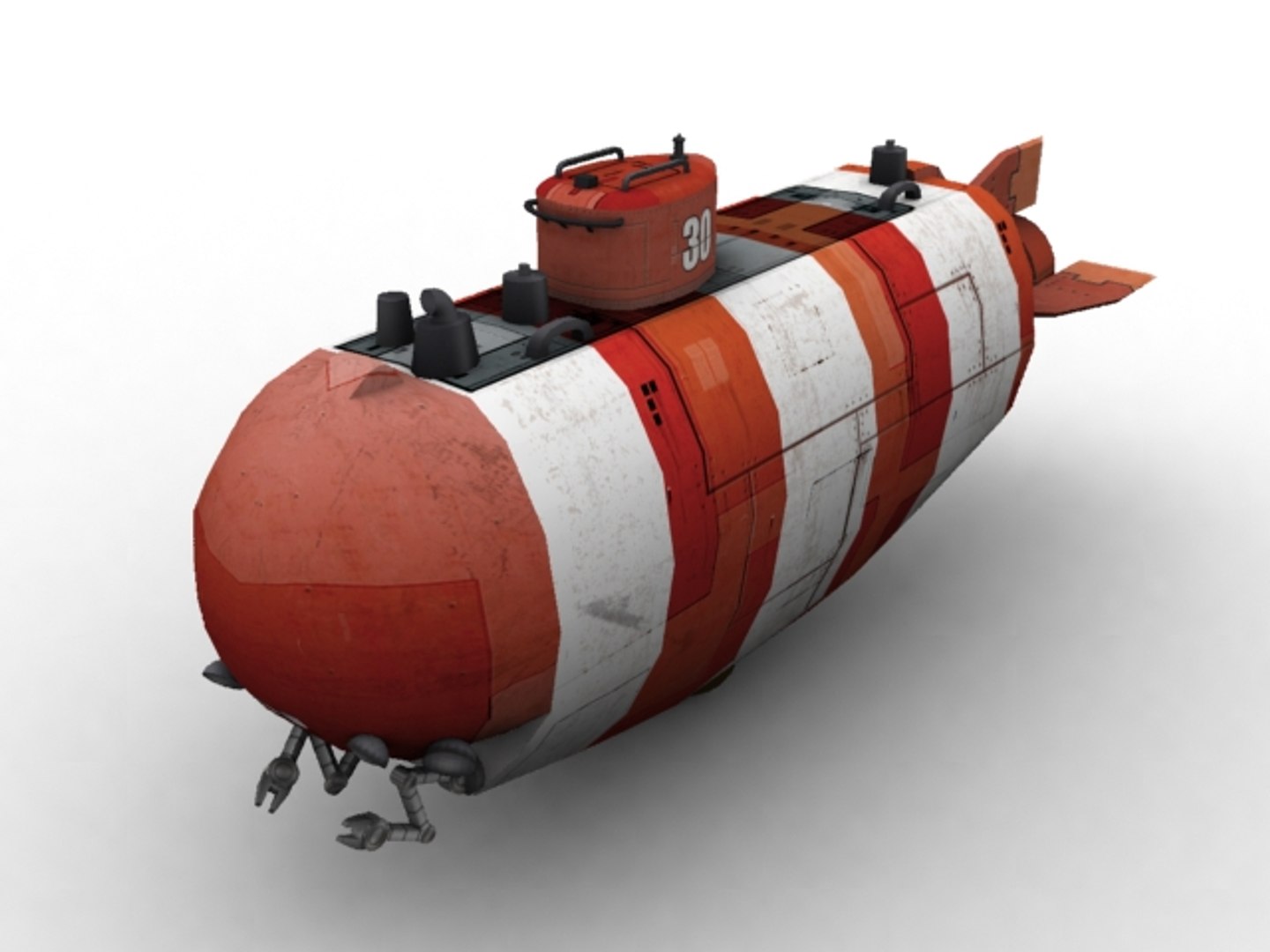 Underwater Bathyscaphe 3d Model