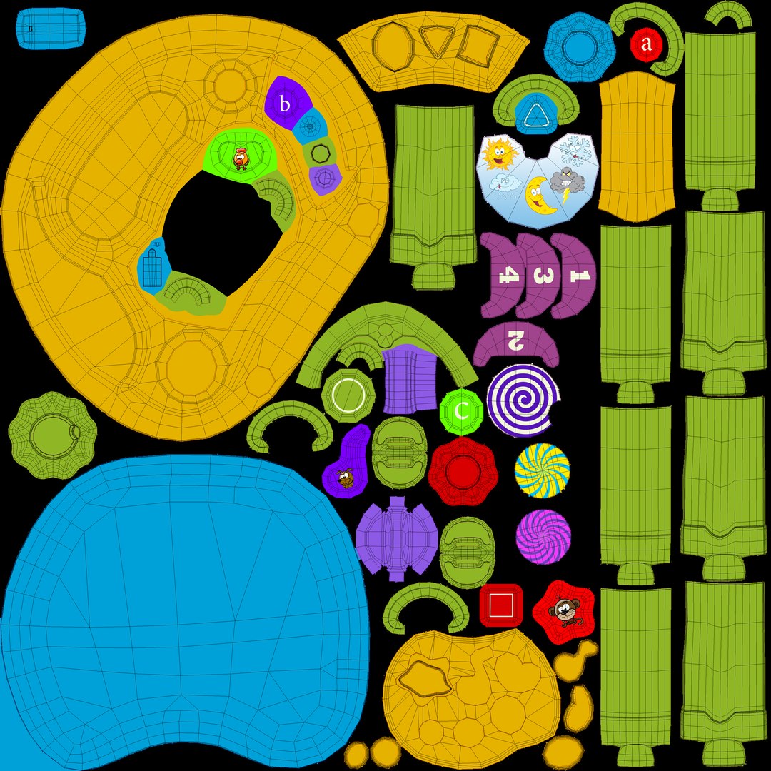 Interactive Children S Table 3D Model - TurboSquid 1294571