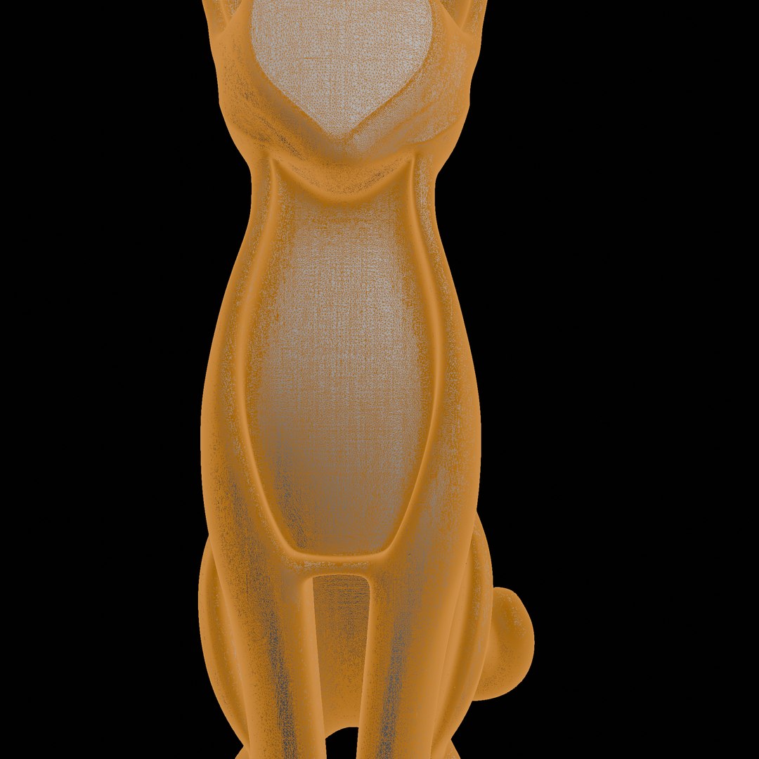 Minimalist Cat Sculpture 3D Print Model Modern Decor Model - TurboSquid ...