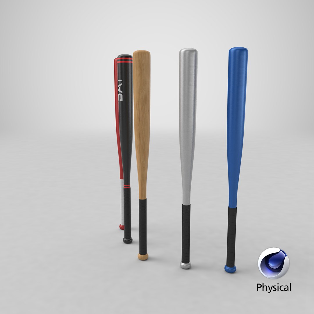 3D Baseball Bats And Balls Collection model - TurboSquid 2135463