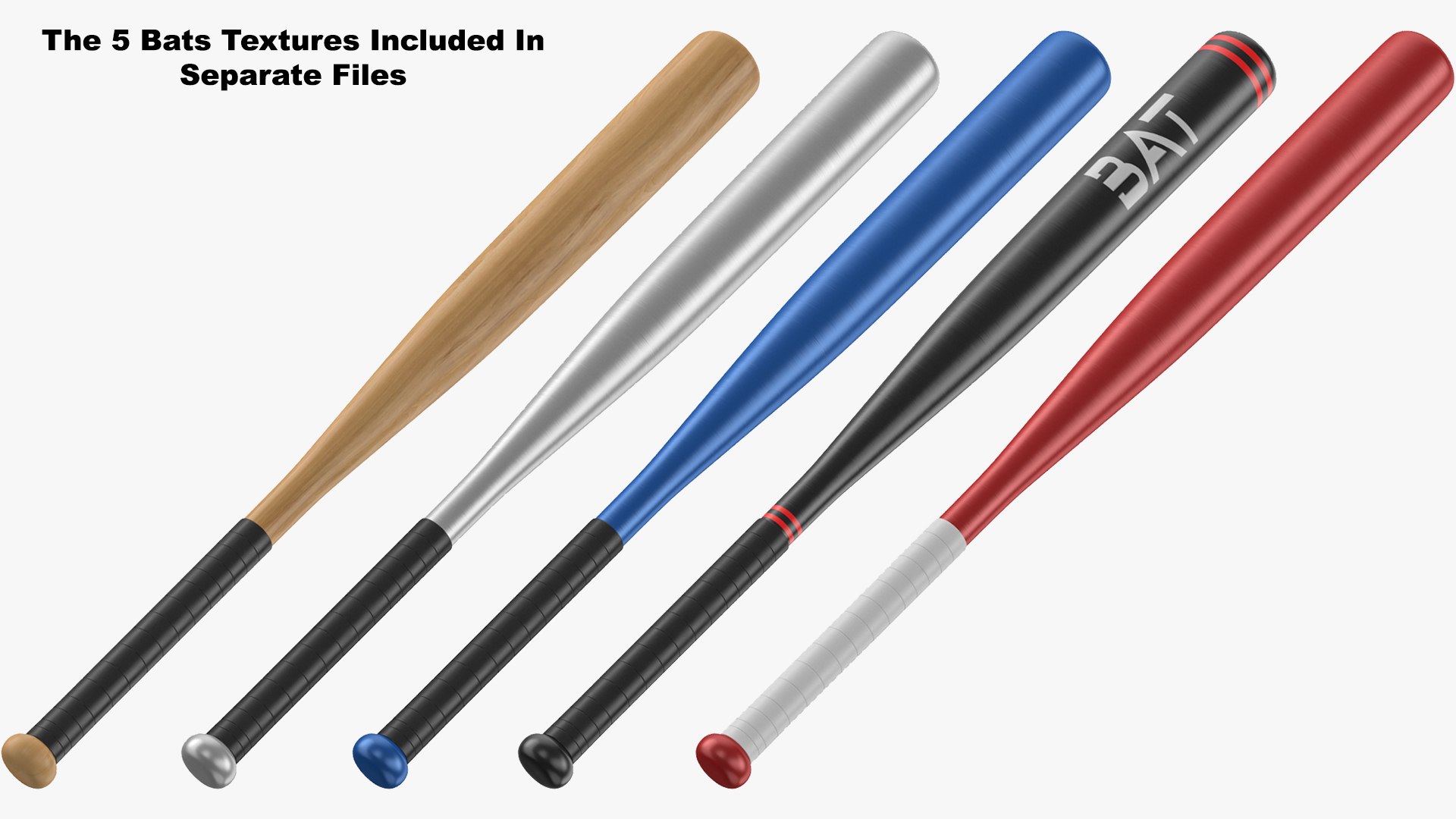 3D Baseball Bats And Balls Collection Model - TurboSquid 2135463