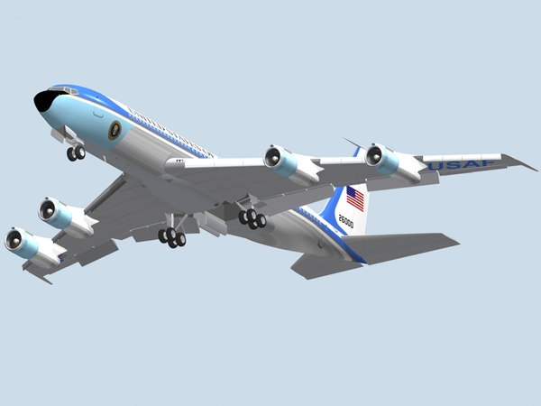 3d b 707-300 air force model