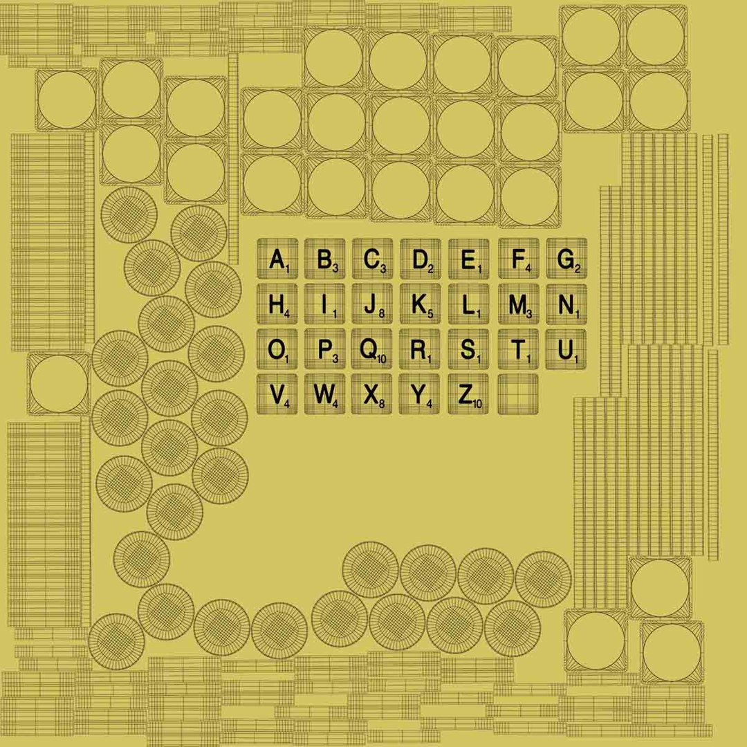 3D Scrabble Letter Pieces - TurboSquid 2253795